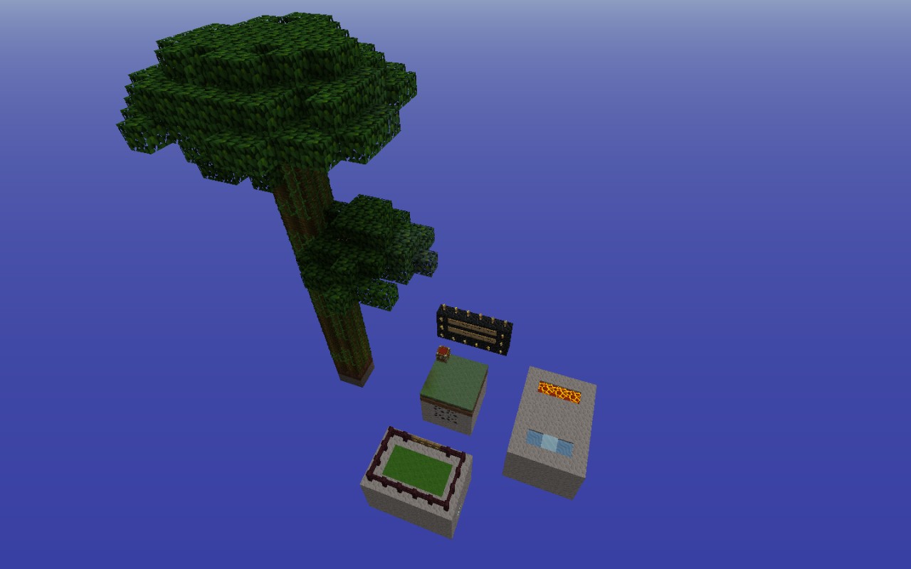 Simple block survival Minecraft Map