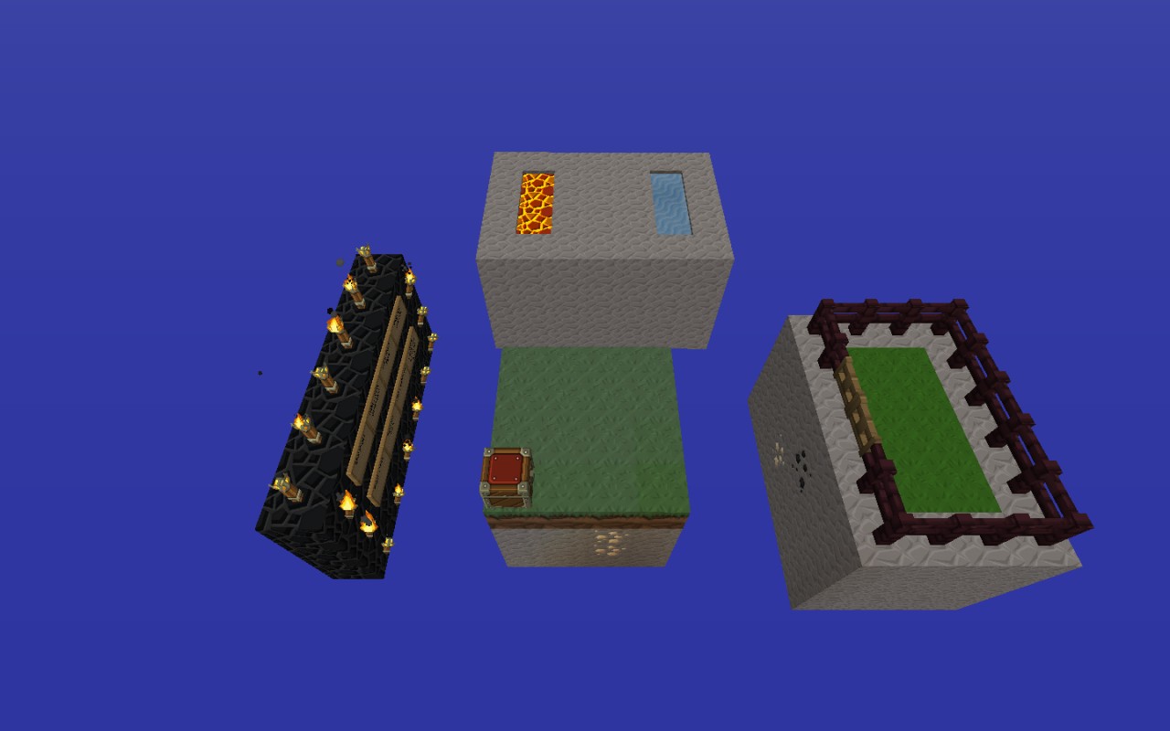 Simple block survival Minecraft Map