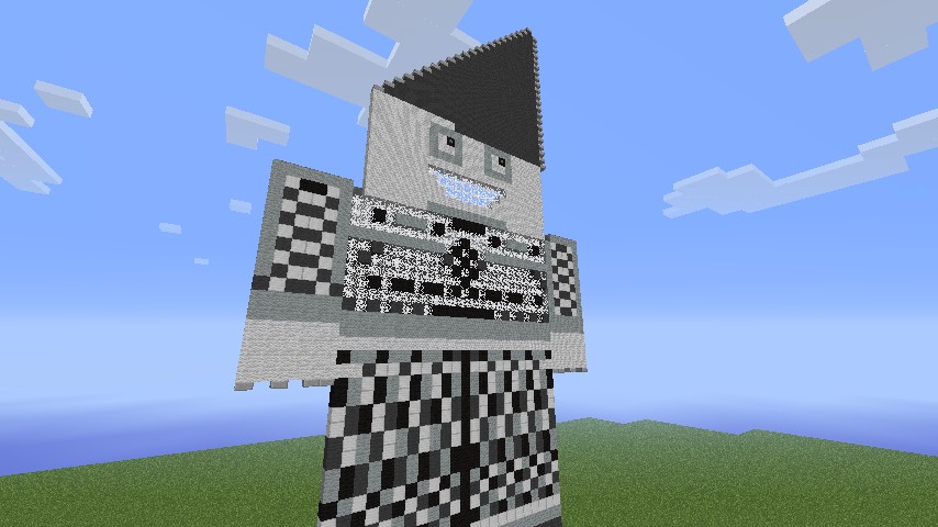Checkerboard Dude - Pixelart Minecraft Map