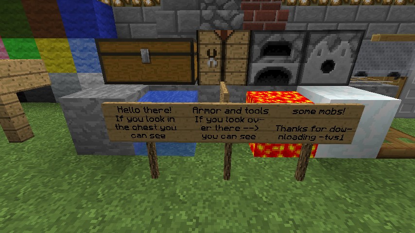 Map: Test your Texturepack!! Minecraft Map