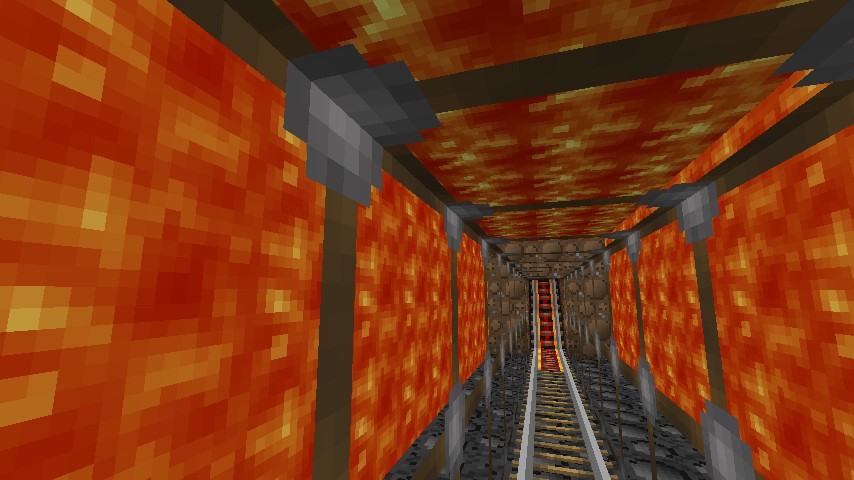 Superflat Roller coaster Minecraft Map