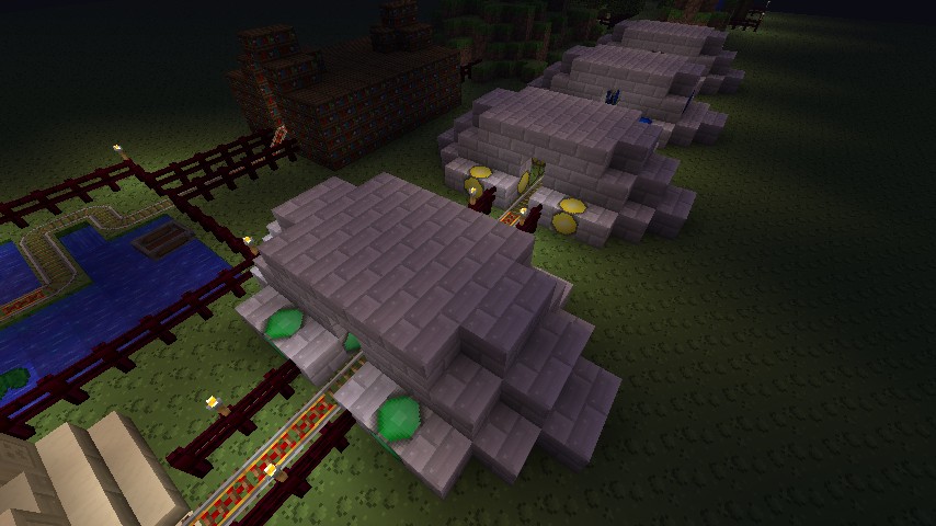 Superflat Roller coaster Minecraft Map