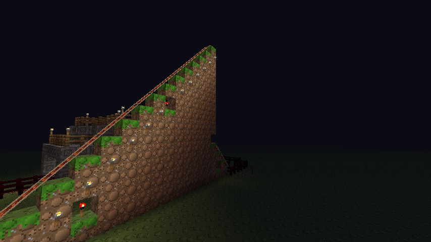 Superflat Roller coaster Minecraft Map