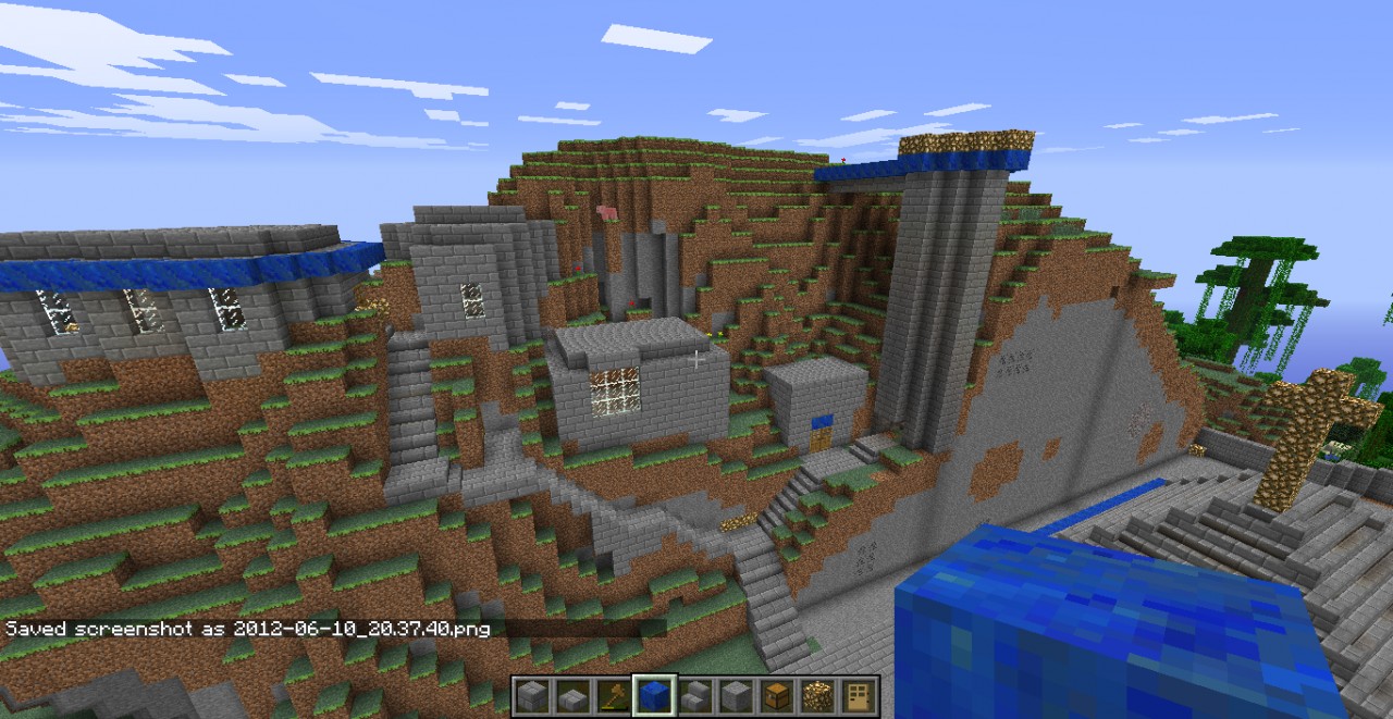 Mountain town in the makings Minecraft Map