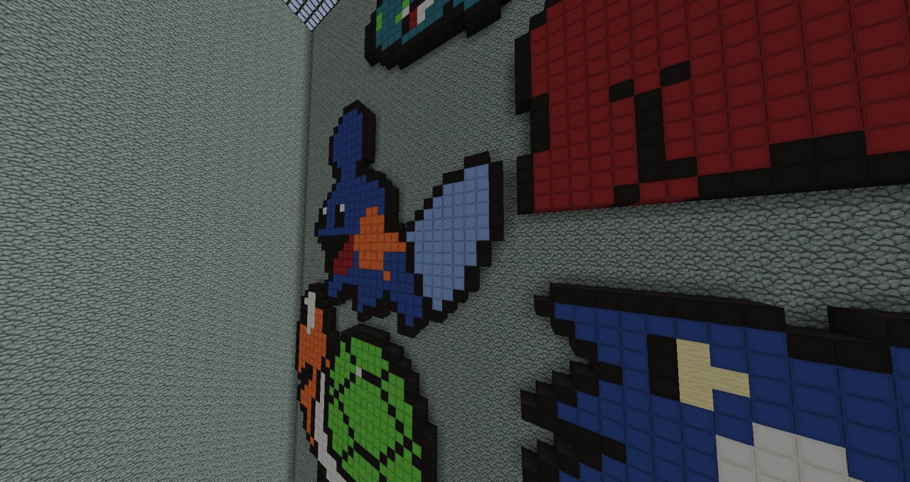 PIXELART WALL Minecraft Map