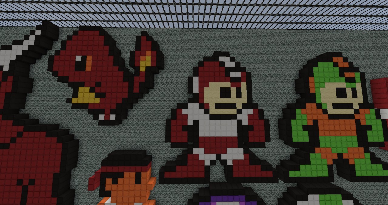 PIXELART WALL Minecraft Map