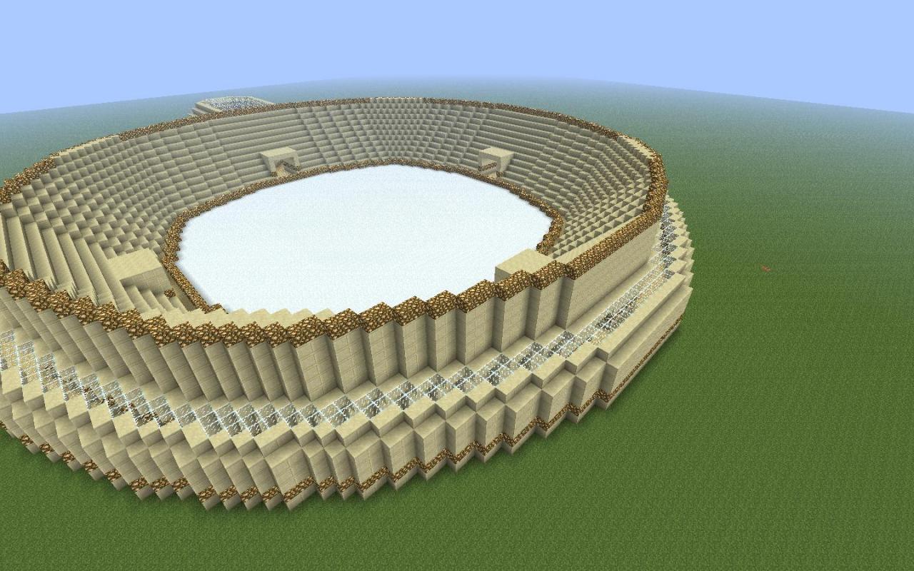 Sandstone Spleef Arena Minecraft Map