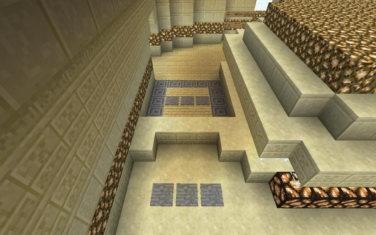 Sandstone Spleef Arena Minecraft Map