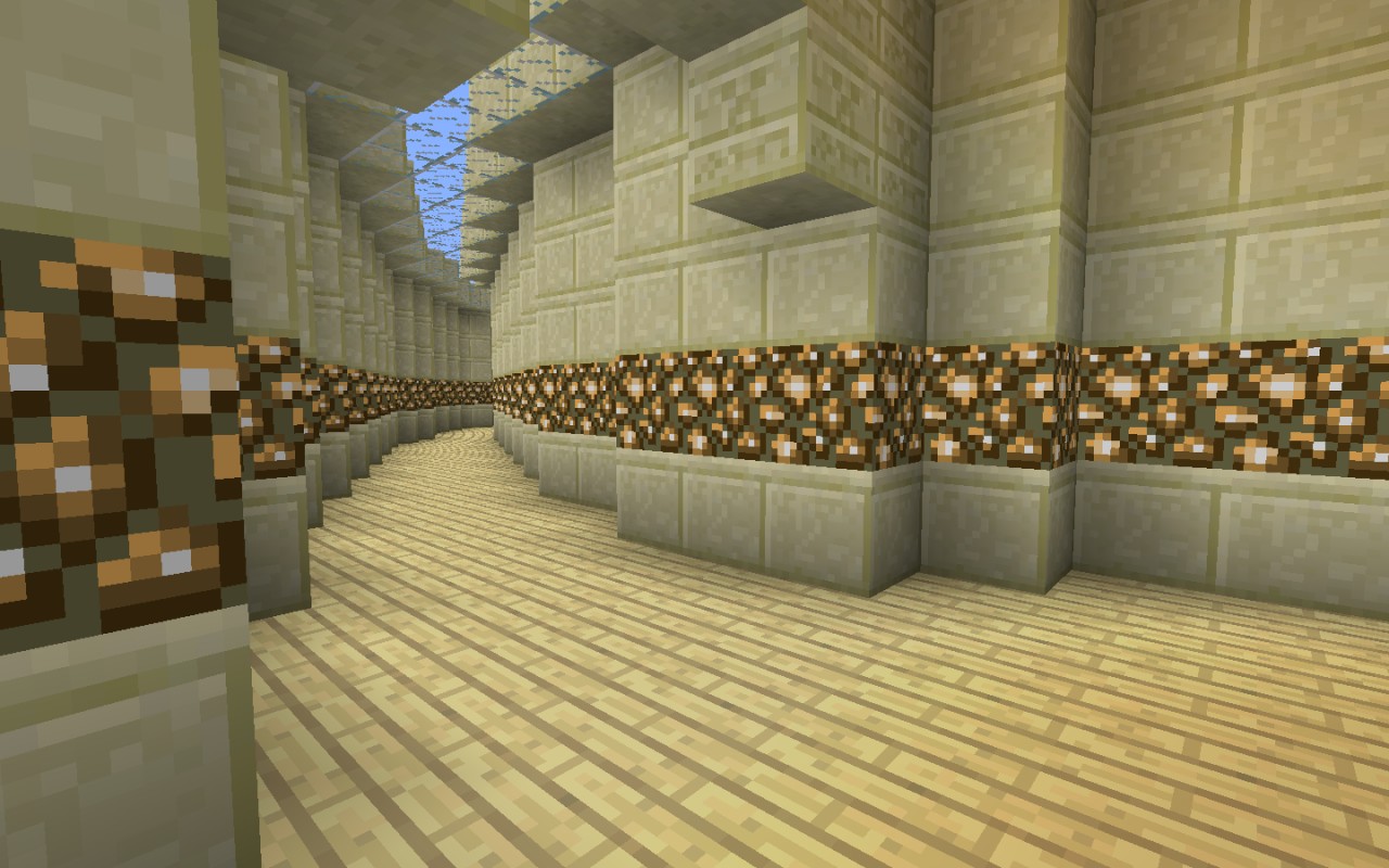 Sandstone Spleef Arena Minecraft Map