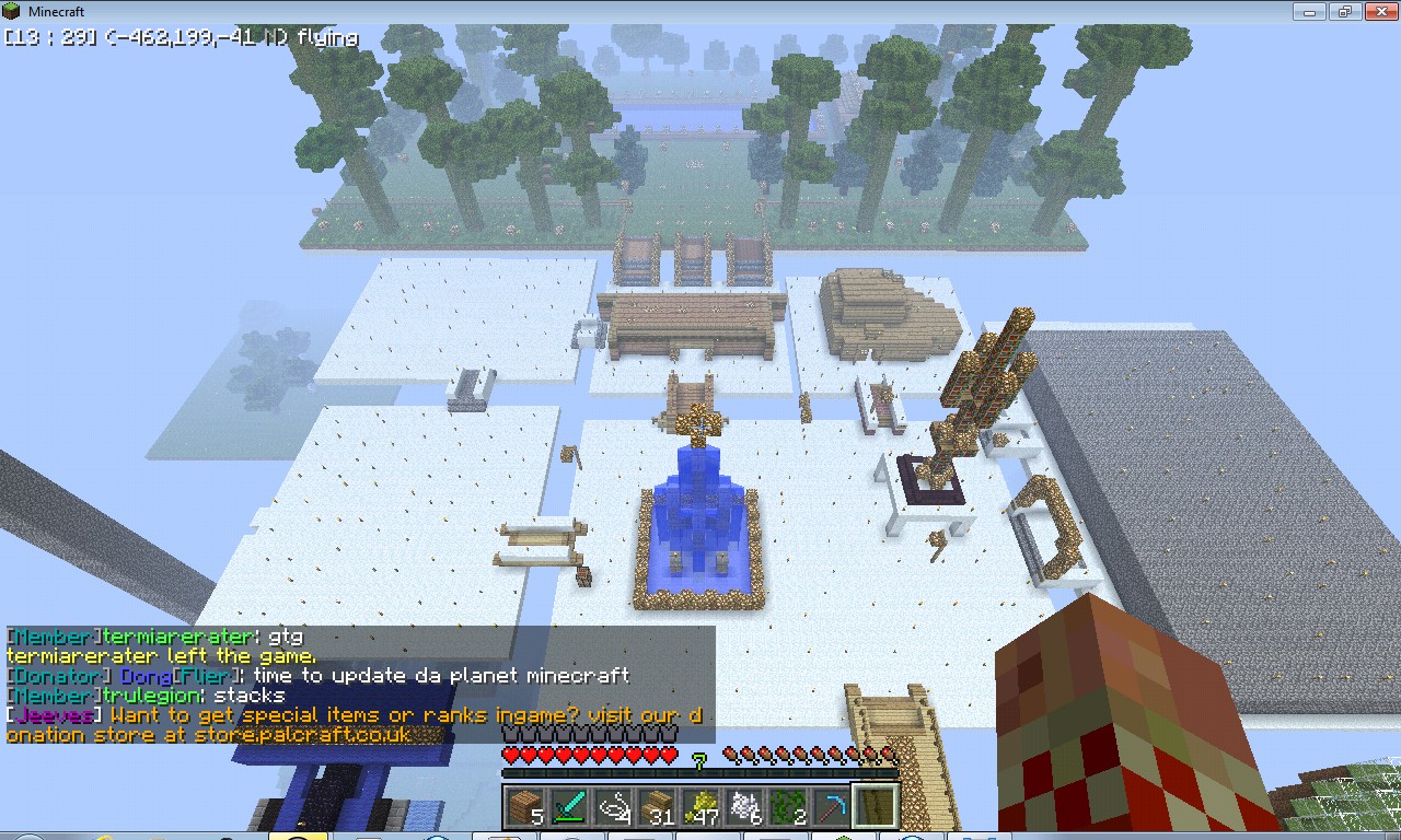 Cloud city AKA skyland [PalCraft SMP] Minecraft Map