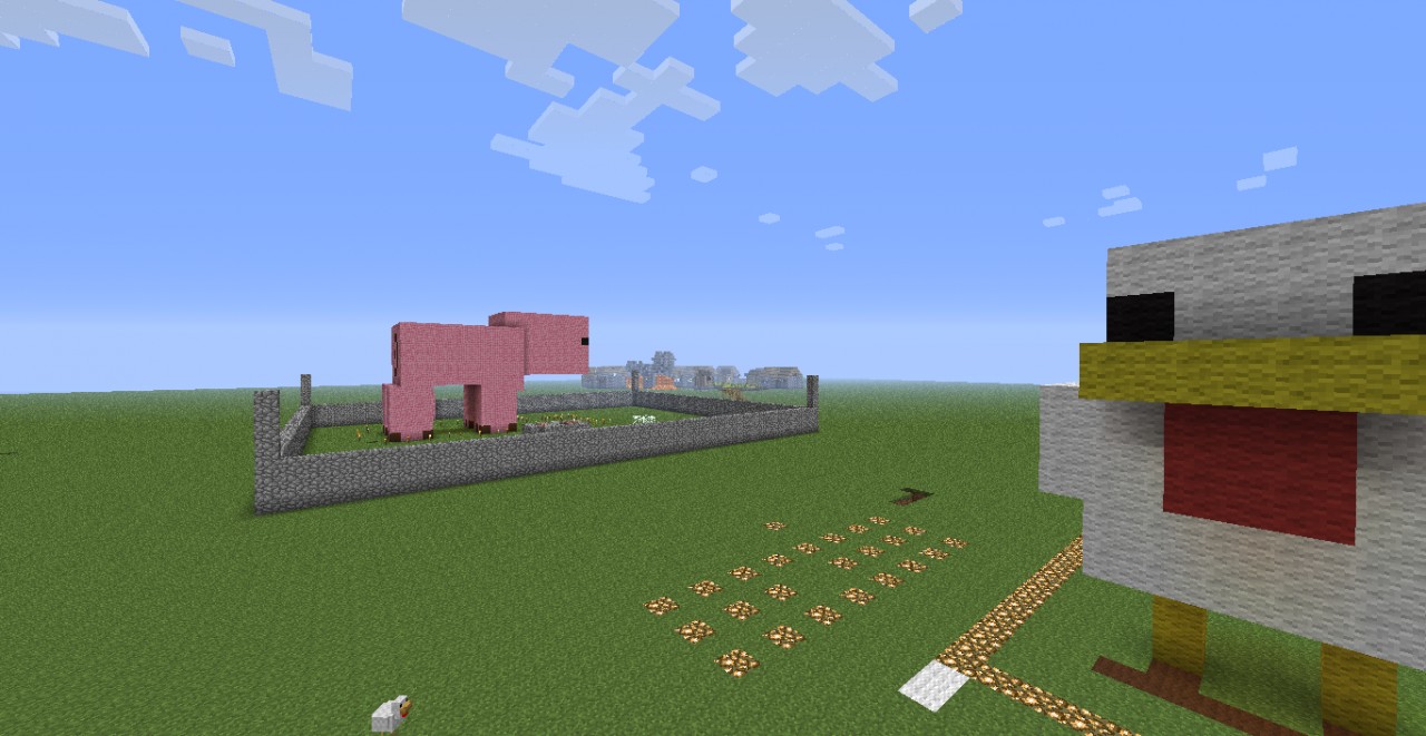 Giant Wool Animal Farm 2.0 Minecraft Map