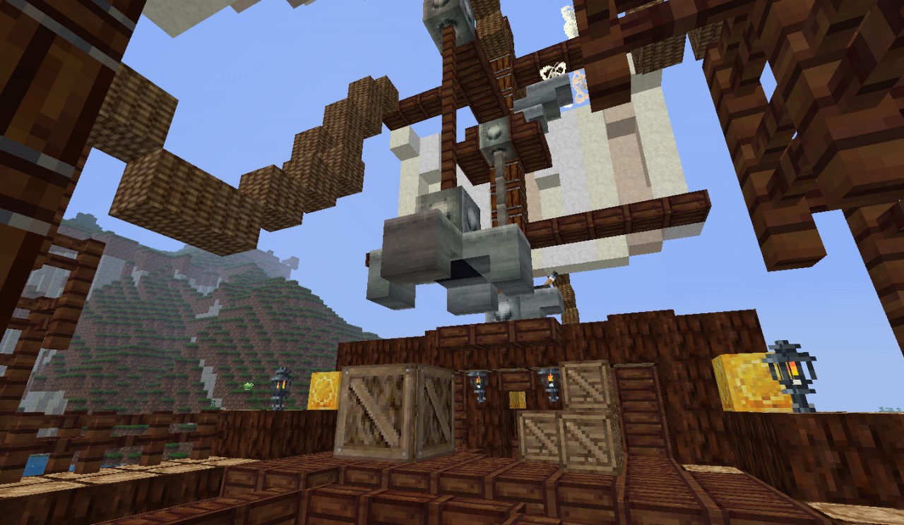 K.M.S. Anathema[Steampunk Cargo Ship] Minecraft Map