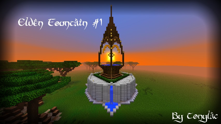 Elven Fountain #1 - Tonylac Minecraft Map