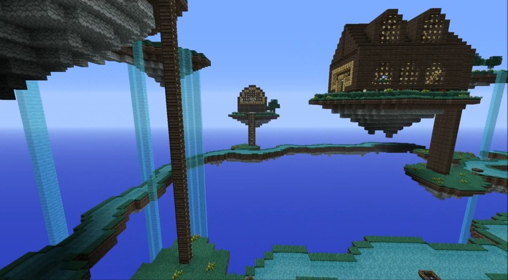 Floating Village by Herobrine1265 Minecraft Map
