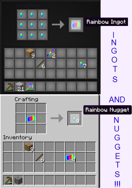 Rainbow Mod Add Rainbow Tools, foods, and more into the game!(ModLoader ...