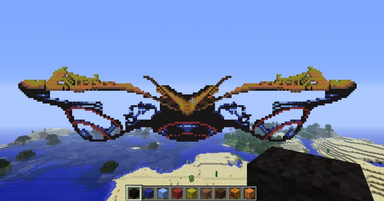 Samus Aran's Ship from Metroid: I want one. Minecraft Map