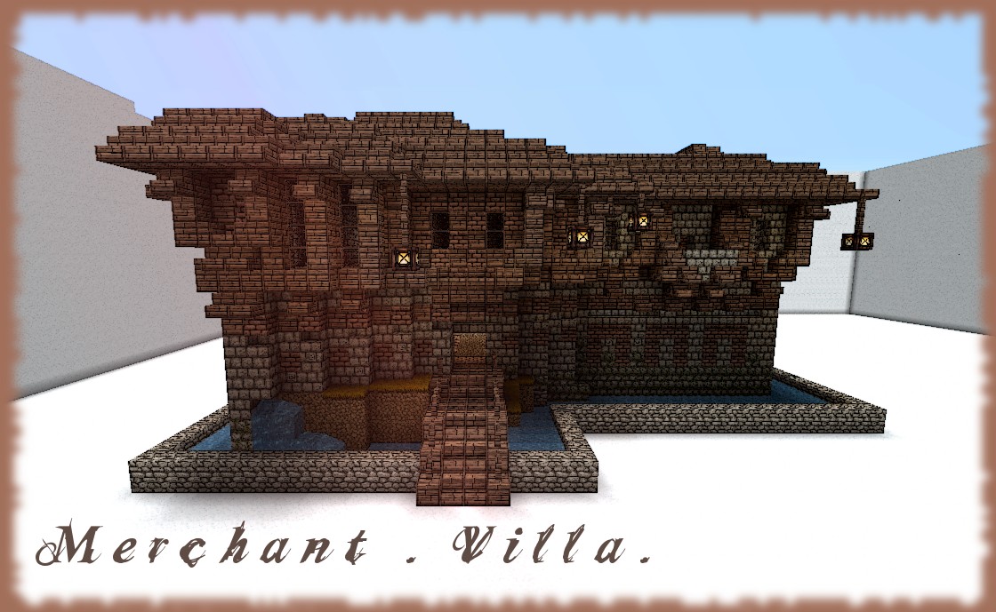 Merchant Villa -- Medieval / Fantasy Mansion Minecraft Map