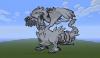 Reshiram Pixel Art Minecraft Map