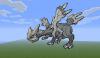 Kyurem Pixel Art Minecraft Map