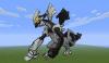 Black Kyurem Pixel Art Minecraft Map