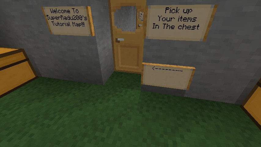 My tutorial for new players Minecraft Map