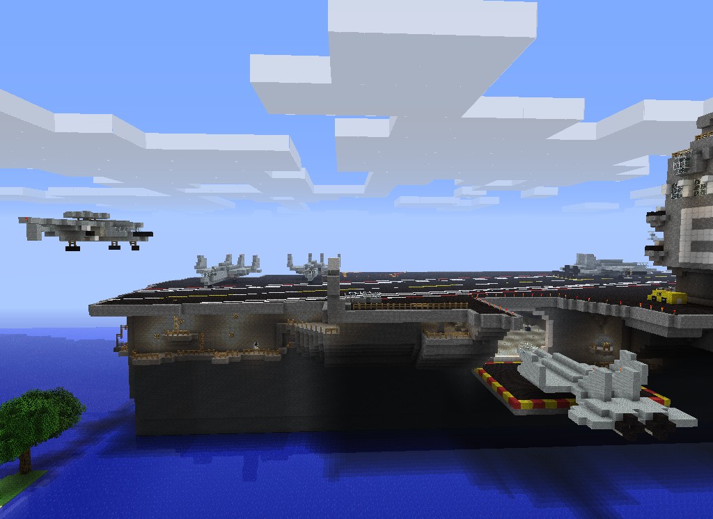 Uss Enterprise CVN-65 Minecraft Map