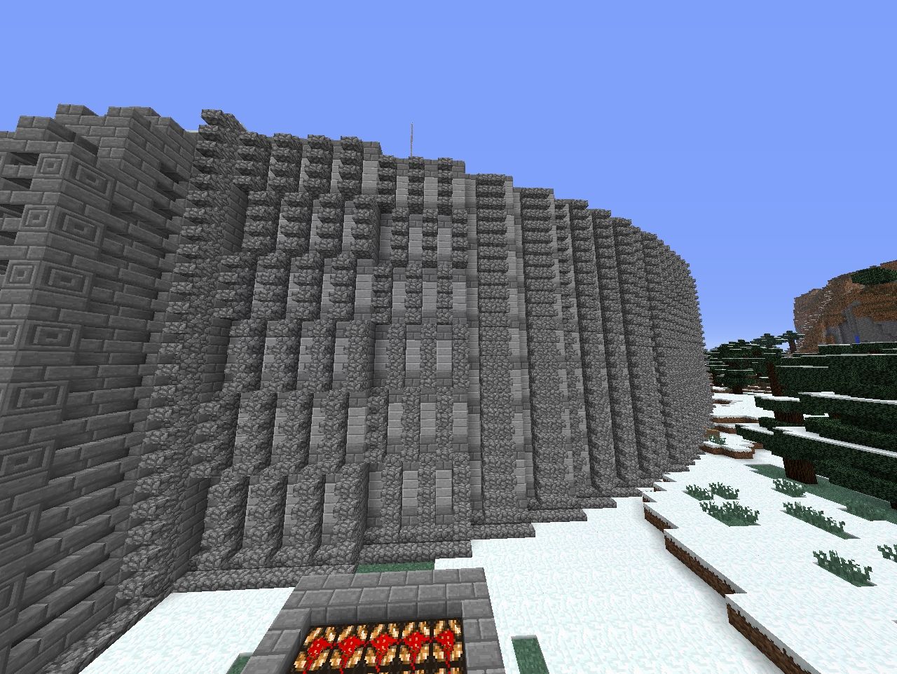 Intimidating Wall Design Minecraft Map