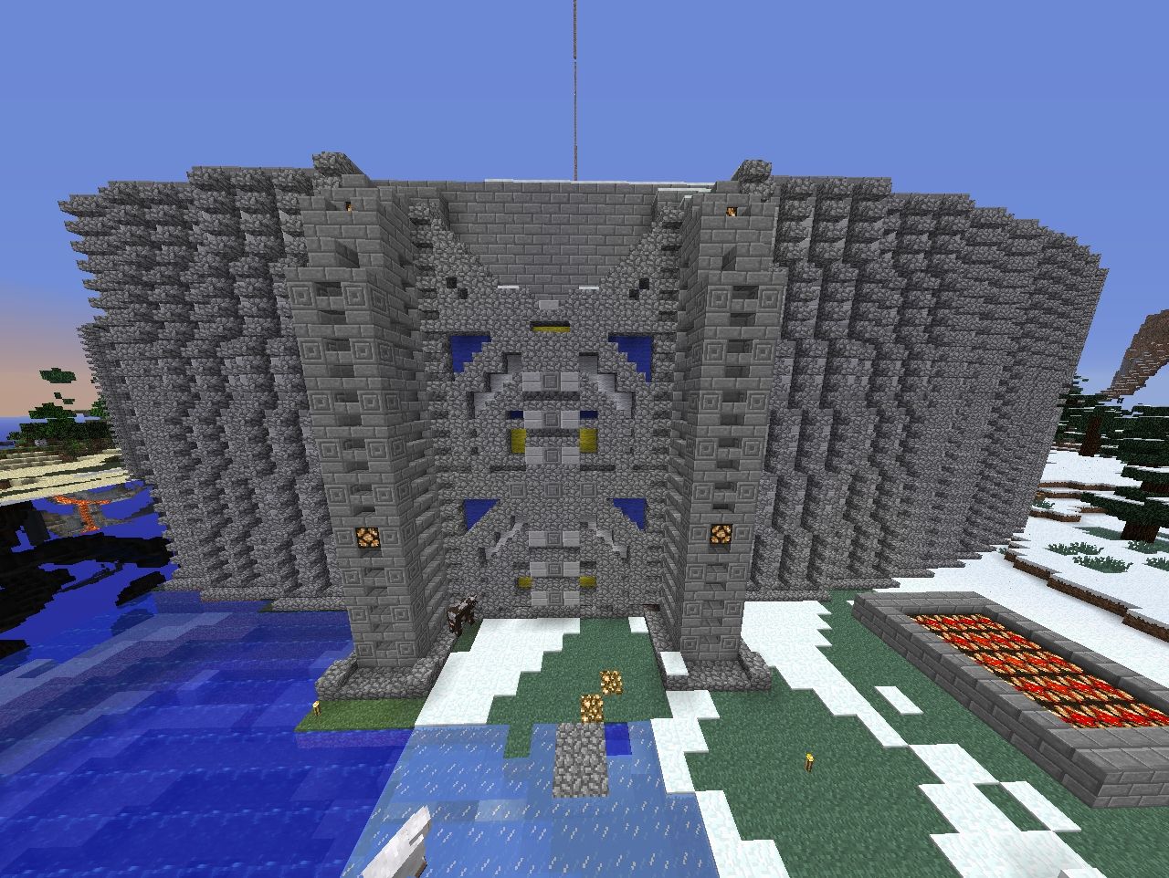 Intimidating Wall Design Minecraft Map