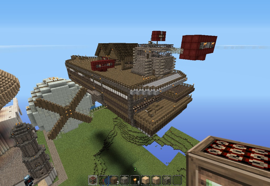 Huge Airship! Take a look! Minecraft Map