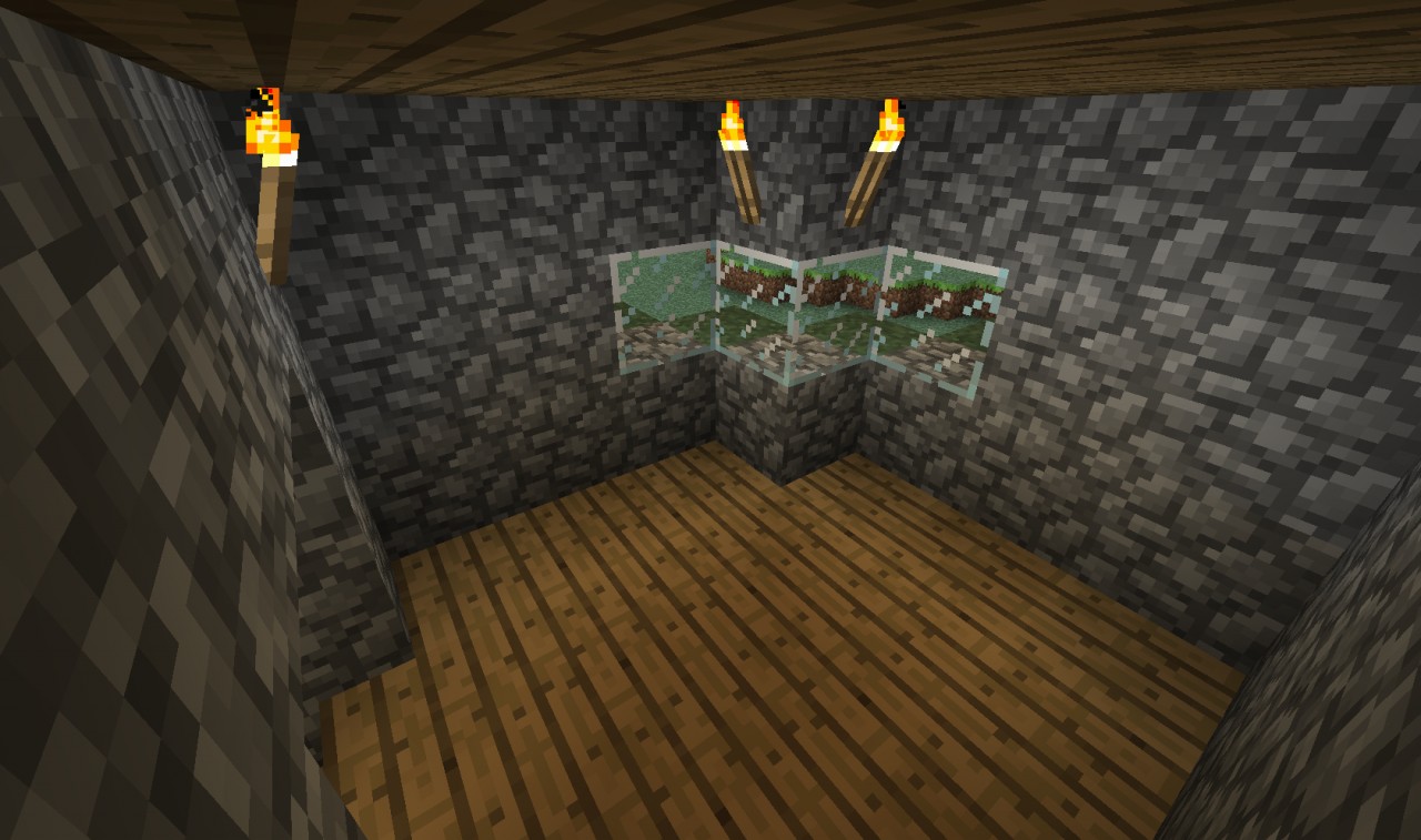 Cool Overhang/Underground house Minecraft Map