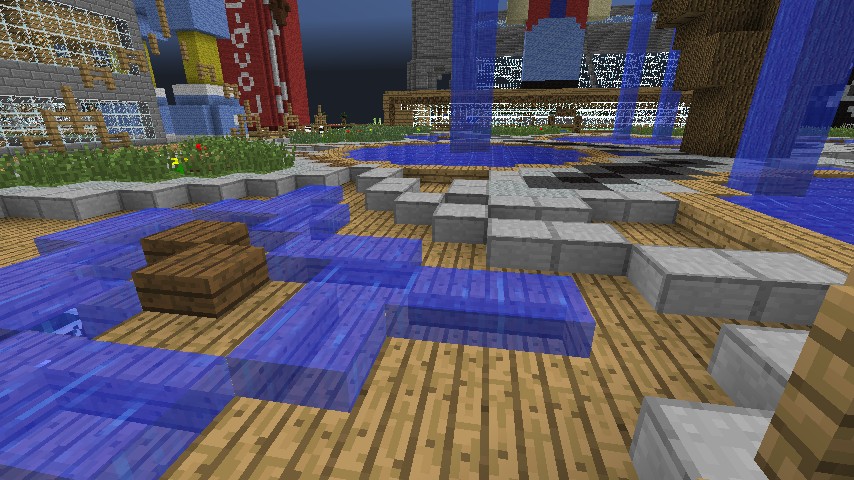 Small garden plot with a tree centrepiece Minecraft Map