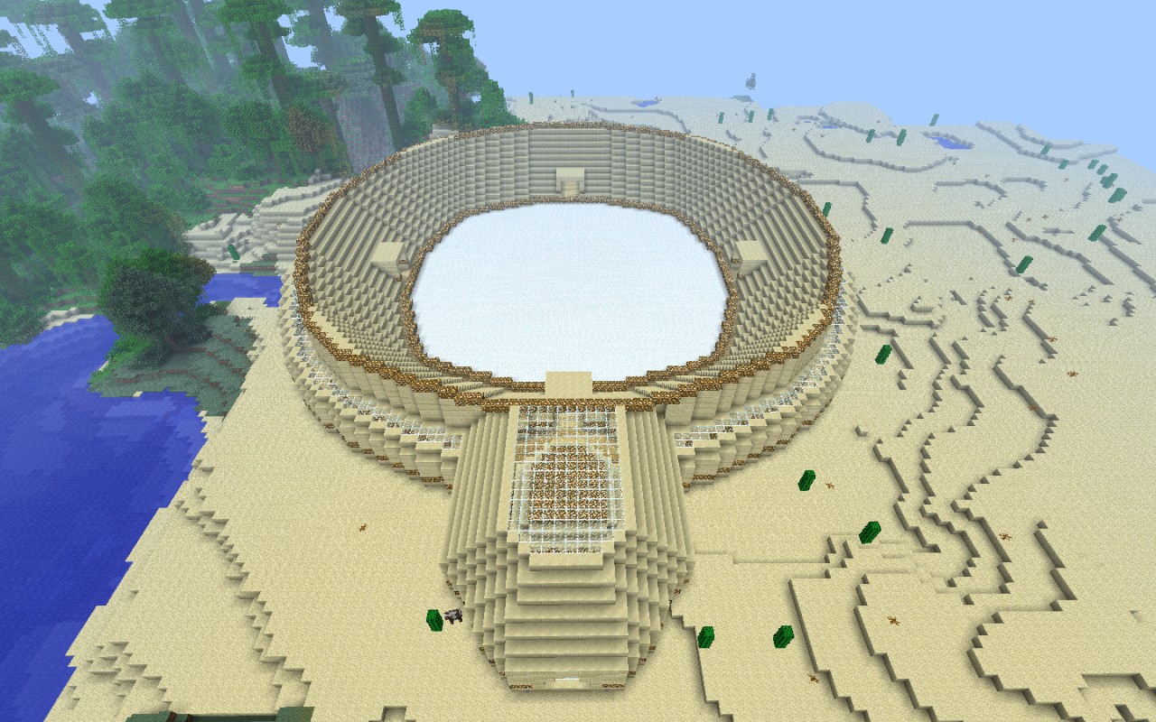 Sandstone Spleef Arena Minecraft Map