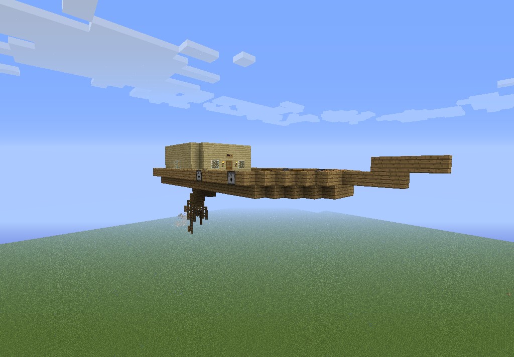 THe not so futuristic furturistic ship Minecraft Map