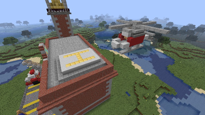 Fire House w/ World Save Minecraft Map