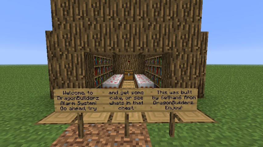 Alarm System Minecraft Map