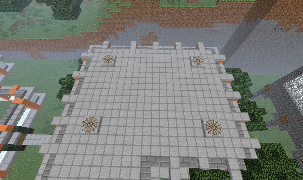 Modern Orange Building! Minecraft Project