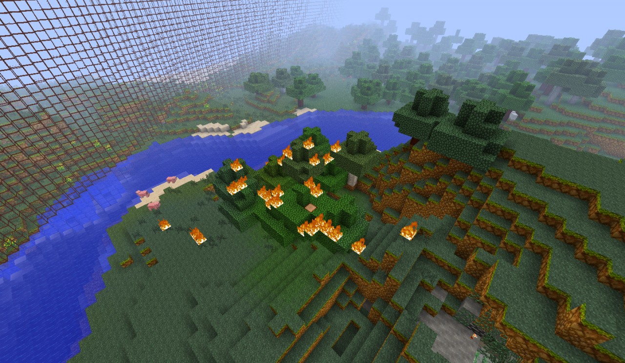 The hunger games arena! Minecraft Map