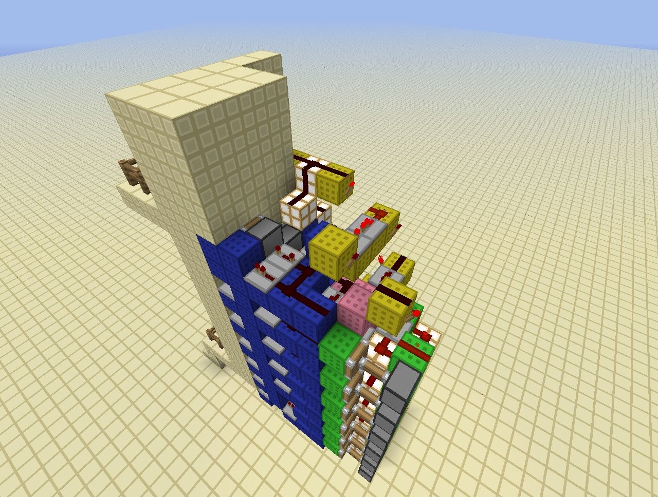 Minecraft Fast Up And Down Piston Elevator (Redstone Showcase) Minecraft Map