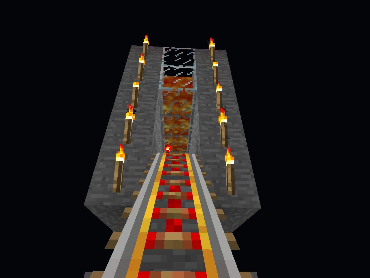 Roller Coaster To Hell v2 (Cheat in A Minecart) Minecraft Map