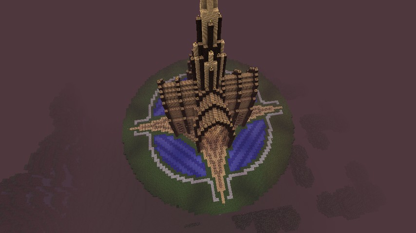 Semi-Sphere Elven Spawn Minecraft Map