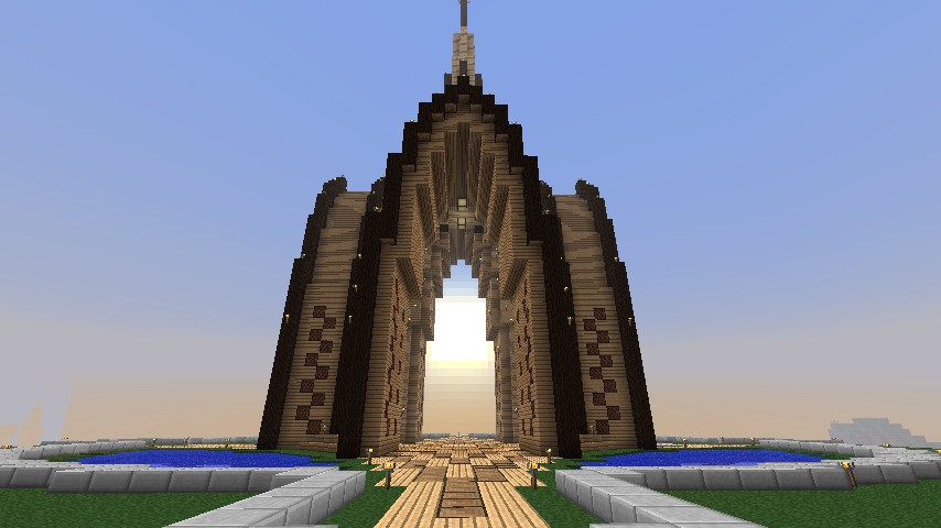 Semi-Sphere Elven Spawn Minecraft Map