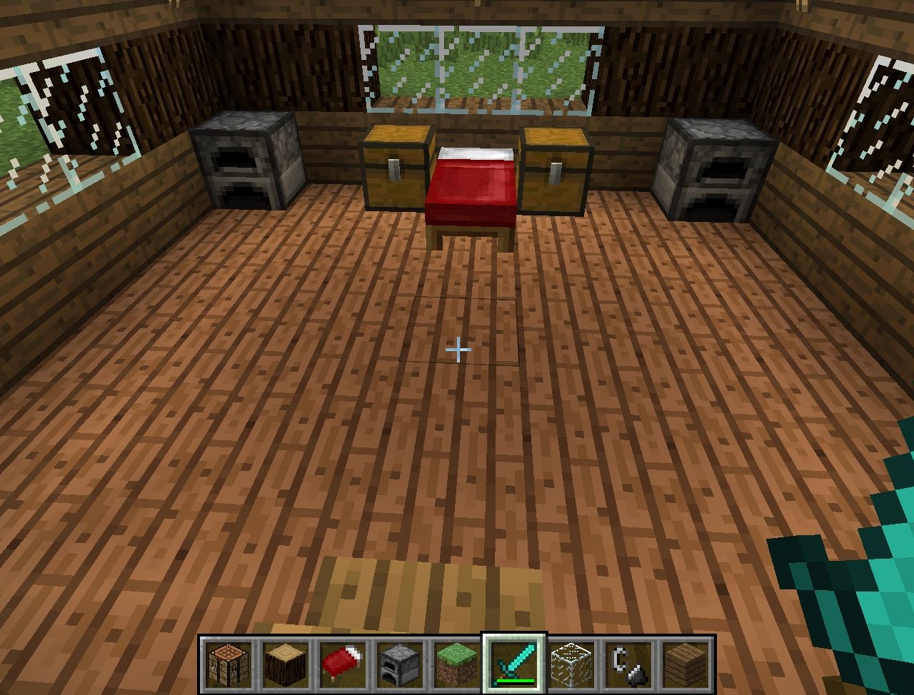 Wooden House/Bunker Minecraft Map