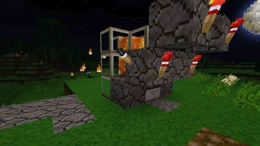 Fully Automatic Fiery Snowball/ Arrow Turret Minecraft Map