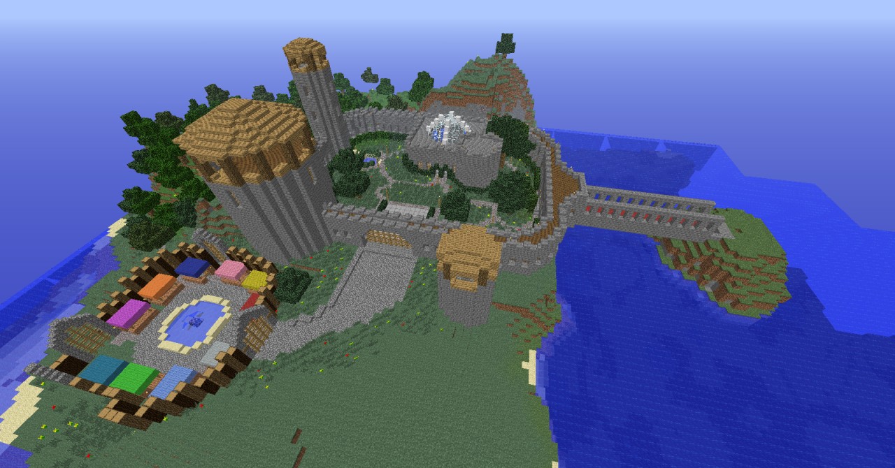 my server castle spawn Minecraft Map