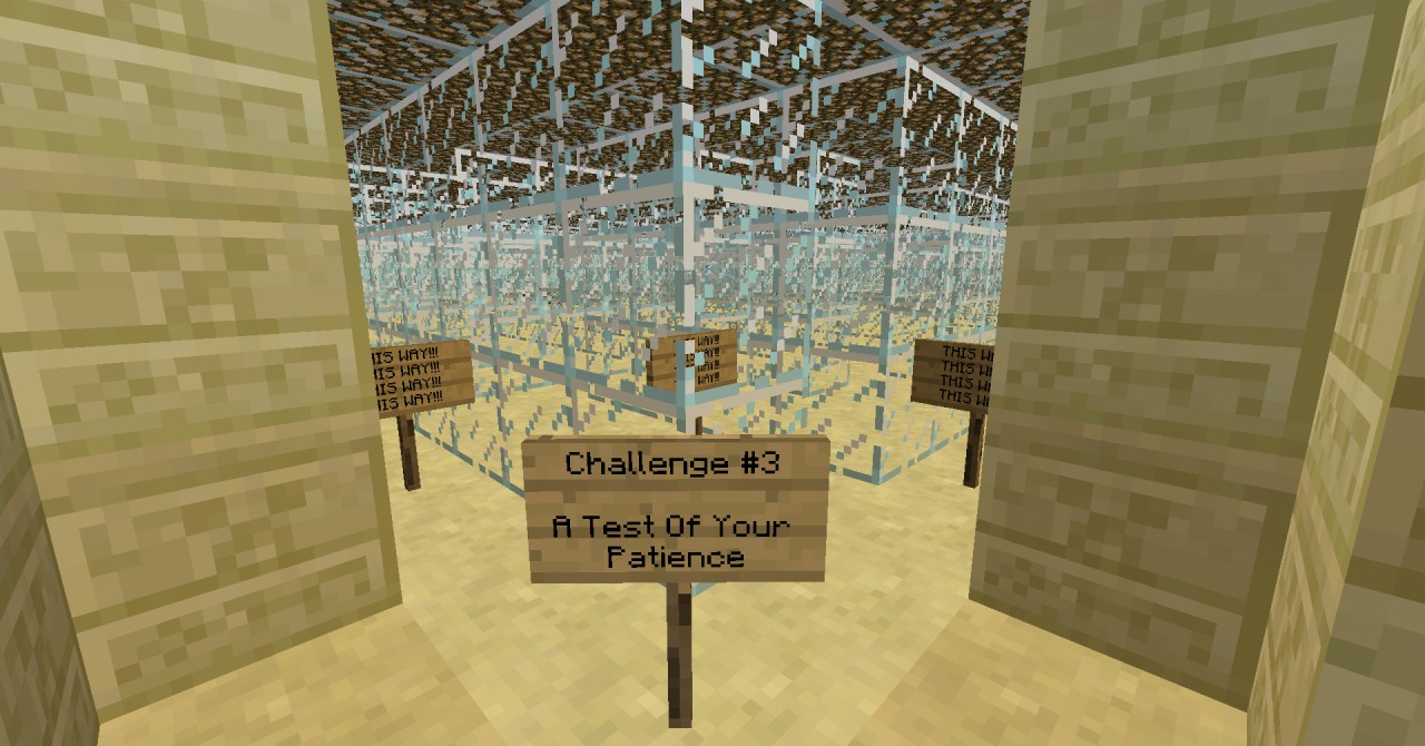 LeafCREEPER Pyramid Challenge Minecraft Map