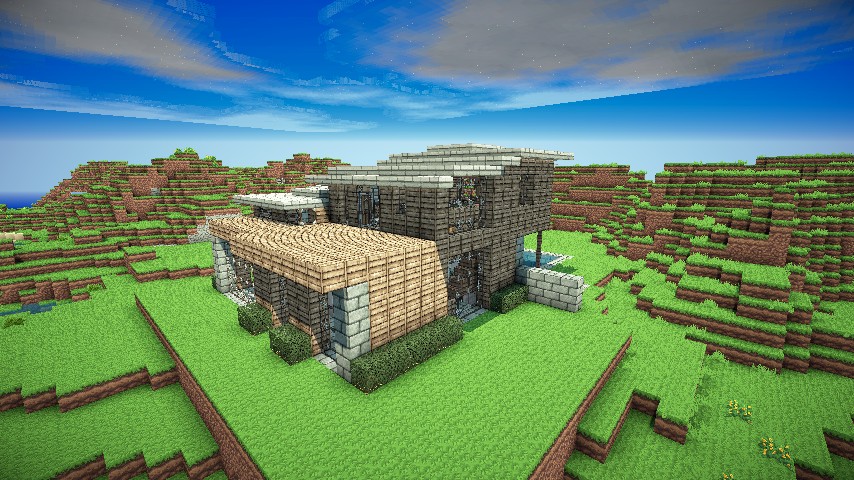 Modern Oceanside House Minecraft Map