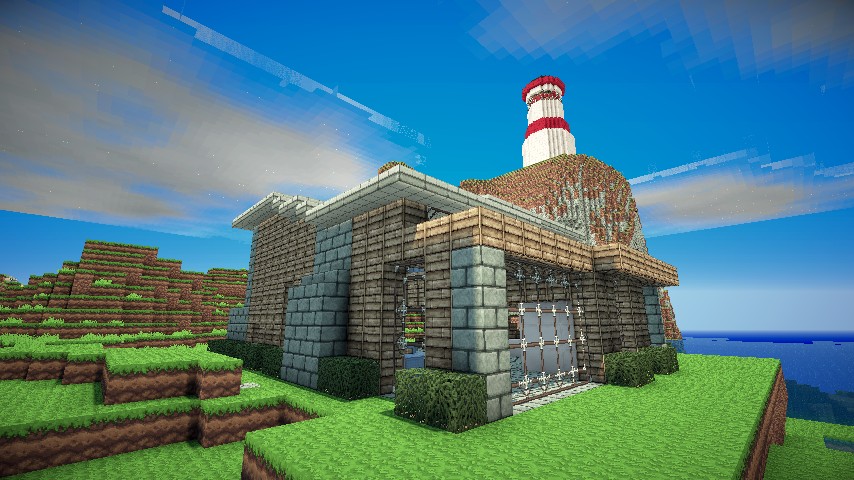 Modern Oceanside House Minecraft Map