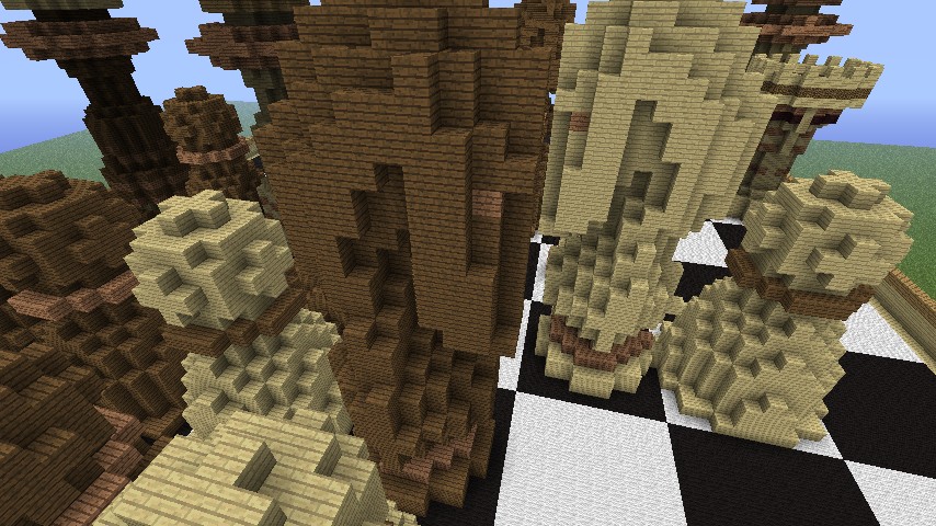 Chess battlefield. Minecraft Map