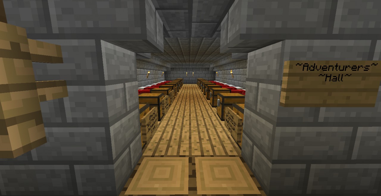 "Deep Wanderers" Guild Hall Minecraft Map