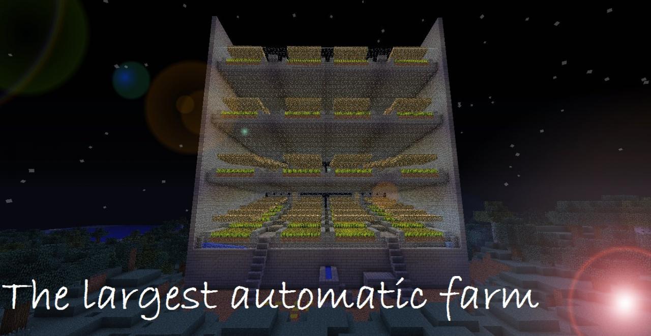 The largest automatic farm Minecraft Map